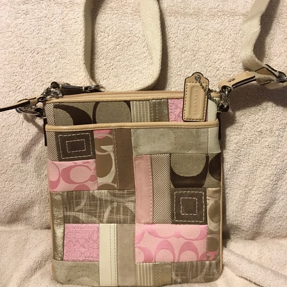 Coach | Bags | Coach Signature Patchwork Crossbody Swingpack Shoulder ...